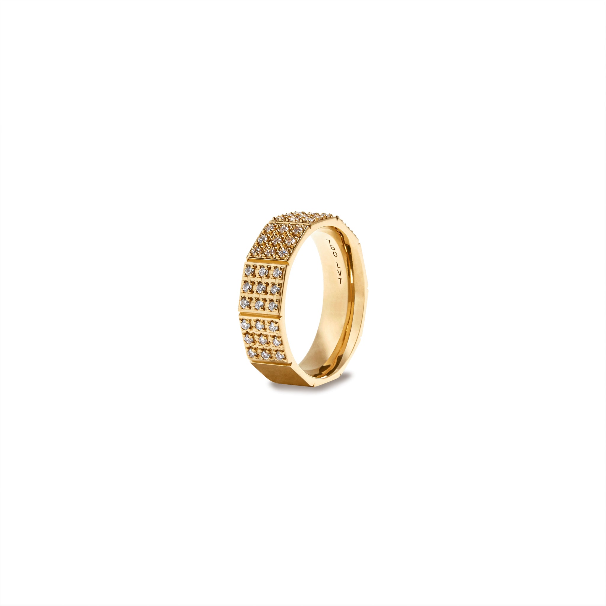 TILE RING SIX DIAMONDS
